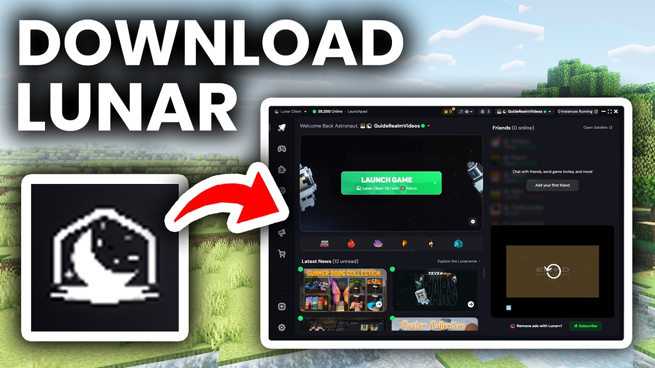 How To Download Lunar Client For Minecraft - Step By Step - YouTube