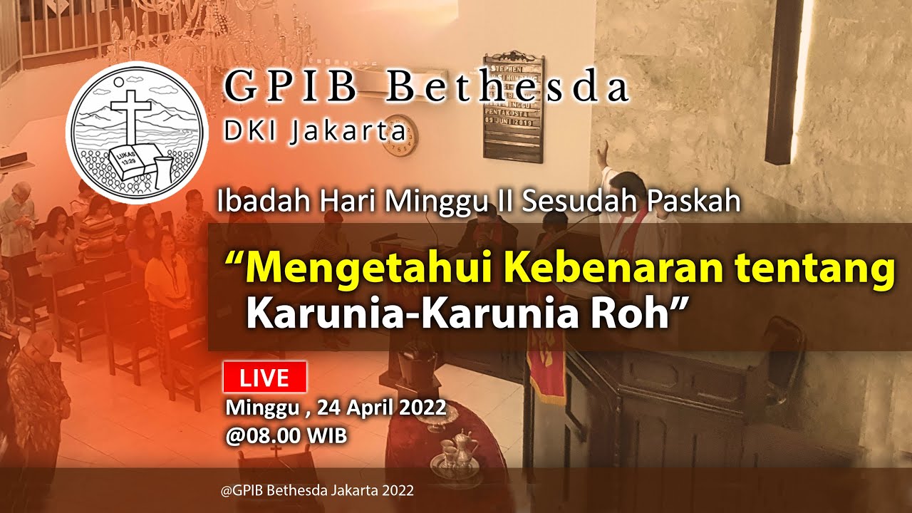 Ibadah Hari Minggu Ii Sesudah Paskah 24 April 2022