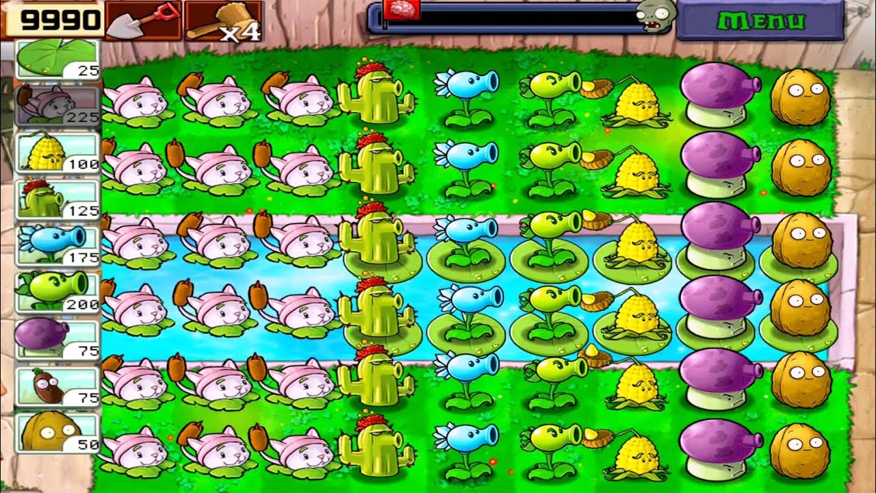 PLANT VS ZOMBIE || CATTAIL AND FRIENDS VS ALL ZOMBIES FULL HD GAMEPLAY ...