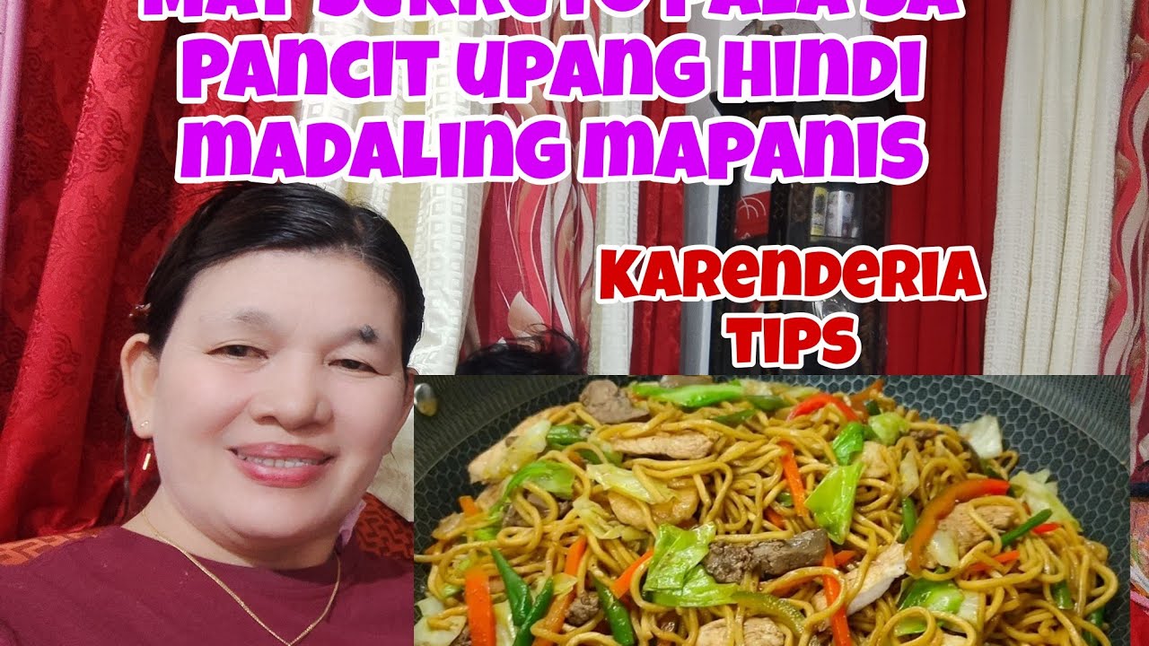 Paano Magluto ng pancit upang hindi mapanis# Karenderia tips idea - YouTube