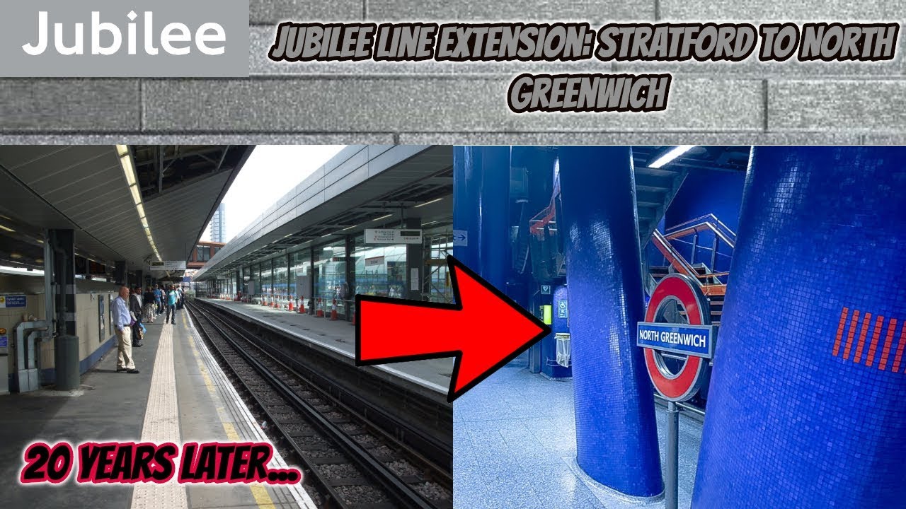 Jubilee Line Extension 20 years on: Stratford to North Greenwich - YouTube