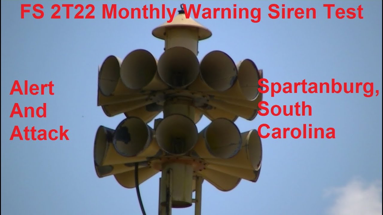 Federal Signal 2T22 Monthly Warning Siren Test, Alert & Attack ...