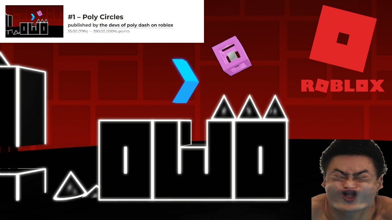 I beat the HARDEST level in Roblox Geometry Dash. (Poly Circles) - YouTube
