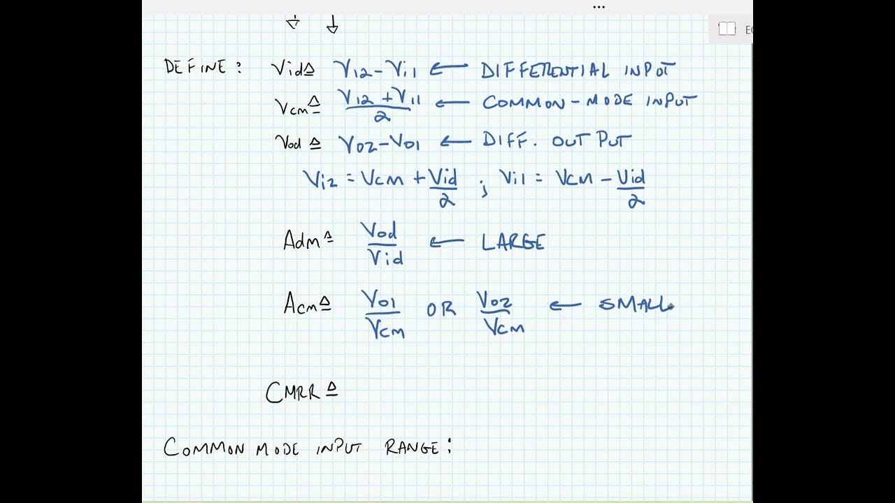 ECE3204 Lecture 12A - Source-coupled Pair (Differential Amplifiers) - YouTube