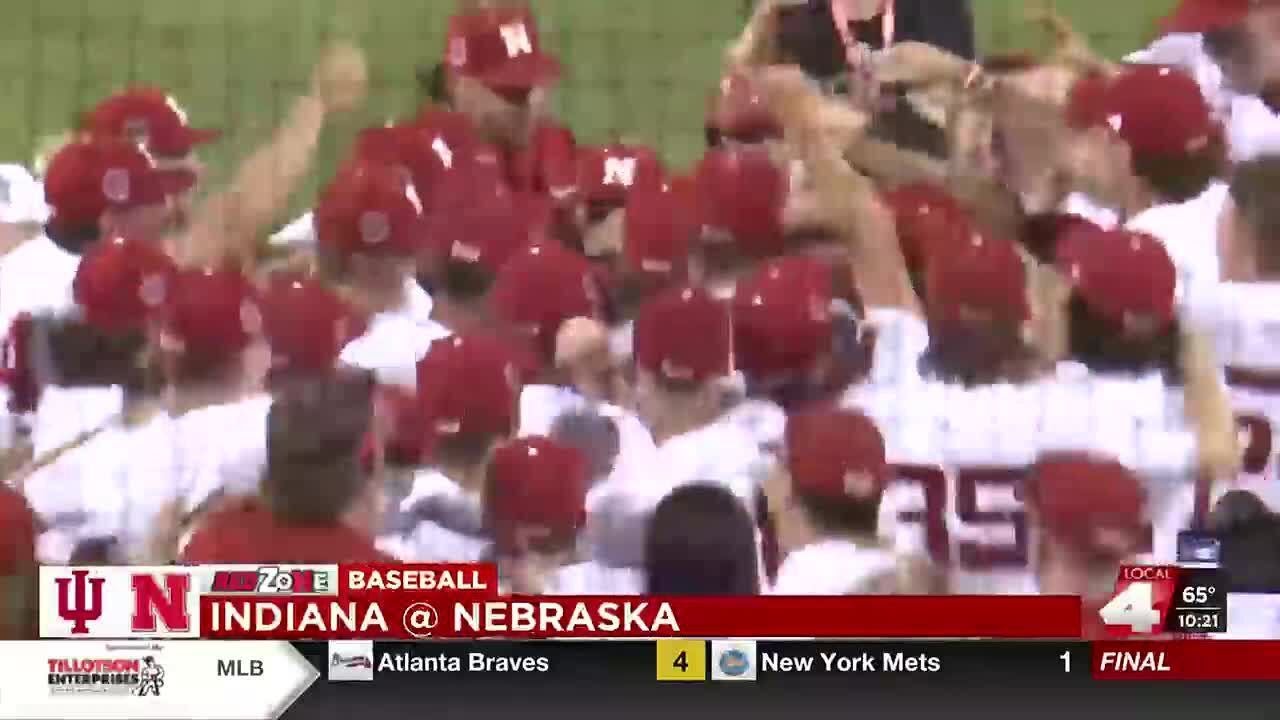 Nebraska baseball beat Indiana on walk-off homer on senior night - YouTube