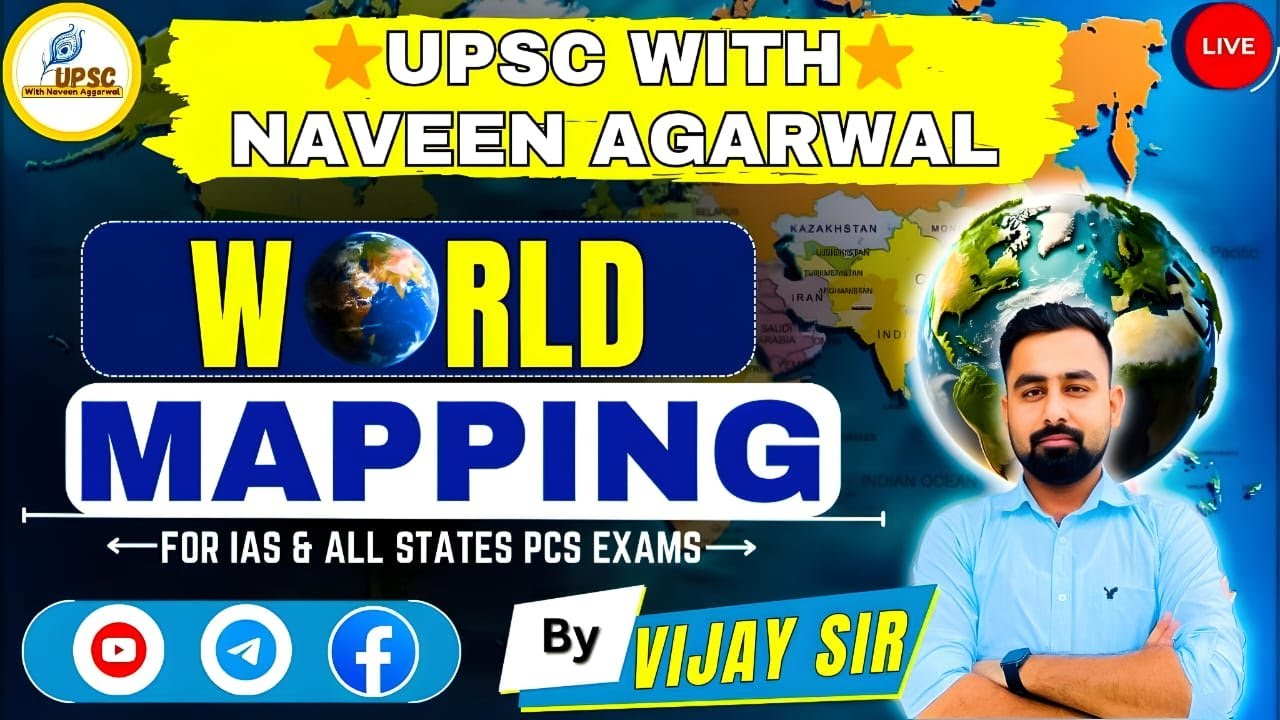 complete world mapping series for UPSC and all state PCS exam, BEST ...