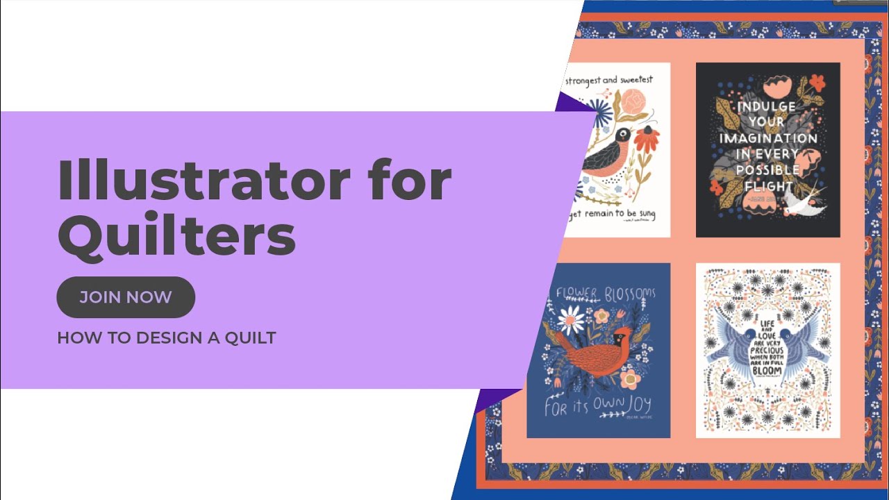 How to Design a Panel Quilt in Illustrator - YouTube