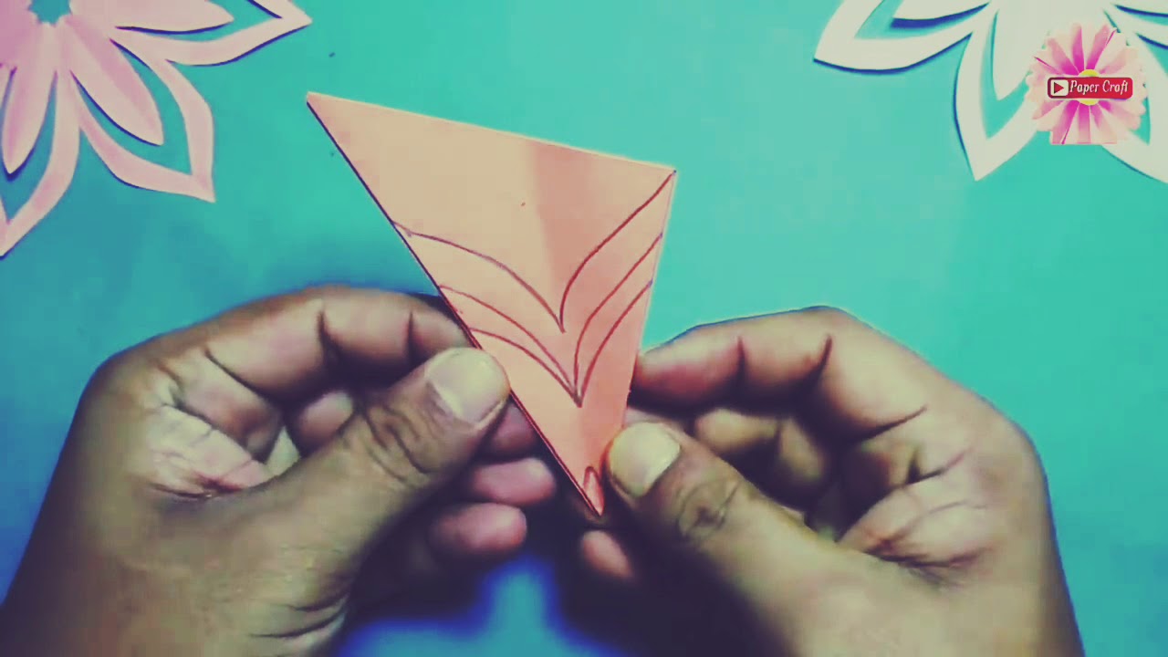 Paper se phool kaise banayen - YouTube