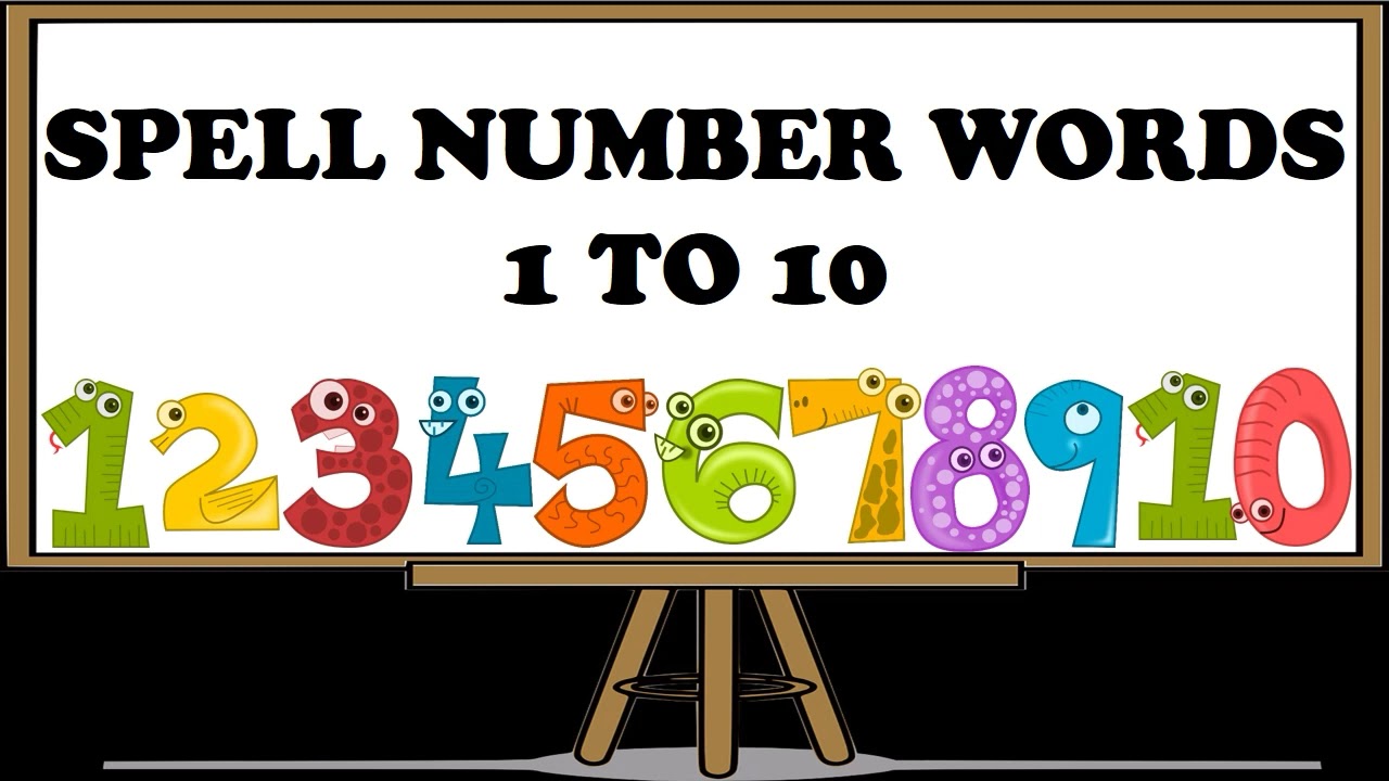 Number words spelling 1-10 for kids | Teacher Honey - YouTube