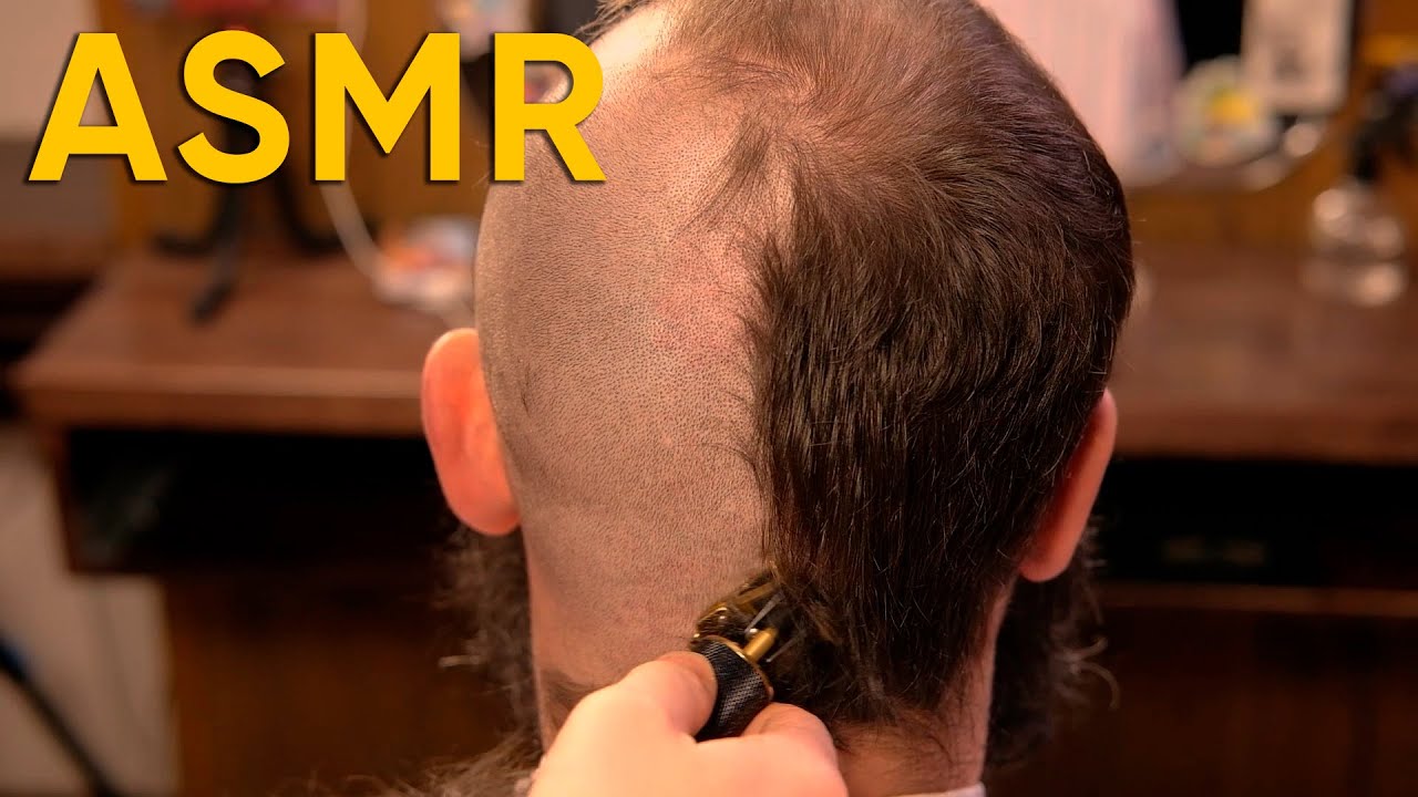 ASMR BARBER💈Viking Buzzcut Makeover - No Talking! - YouTube