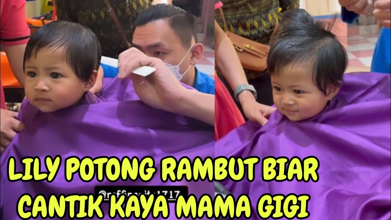 LUCUNYA BEBY LILY MOMEN POTONG RAMBUT ANTENG BANGET GAK REWEL - YouTube