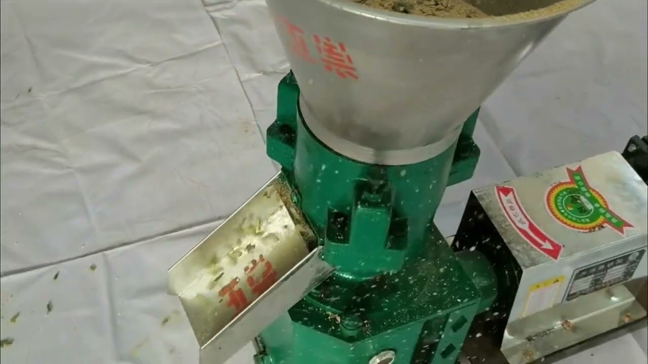 small poultry feed processing plant - YouTube