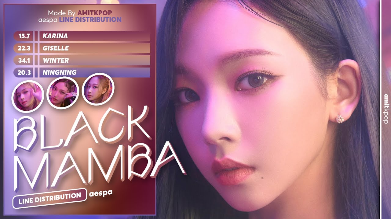 aespa - Black Mamba | Line Distribution - YouTube