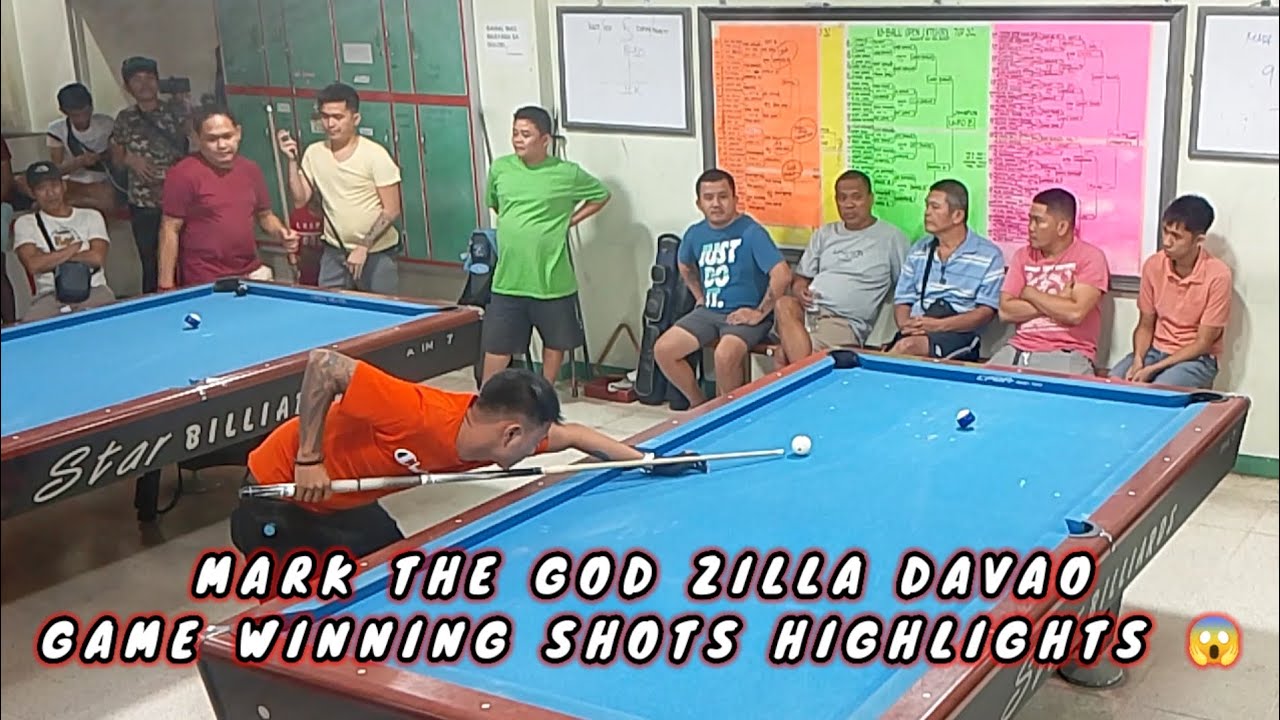 The God Zilla 'Mark Davao Three Racks Runout Game Winning Highlights! 😱 ...
