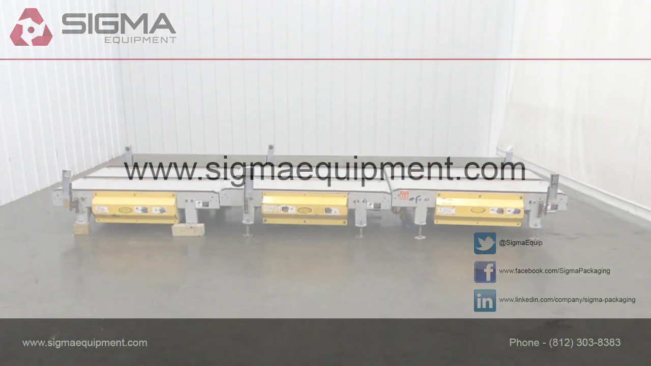 Hytrol 3-Strand Conveyor Pallet Scale System - YouTube