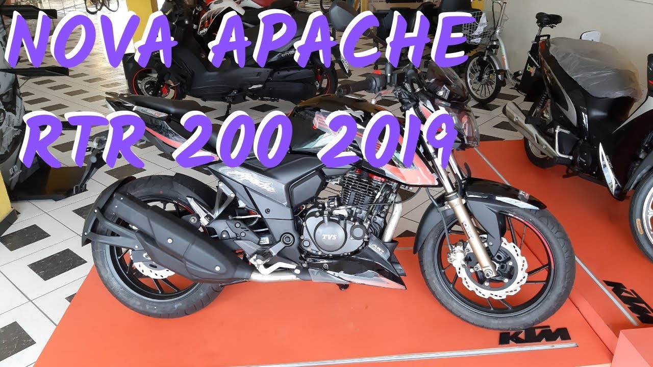 NOVA DAFRA APACHE RTR 200 2019!!! - YouTube