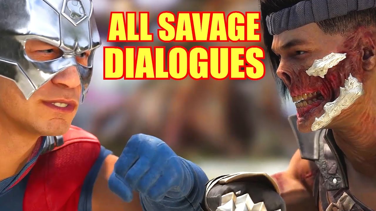Mortal Kombat 1 - All Peacemaker Savage Dialogues - YouTube