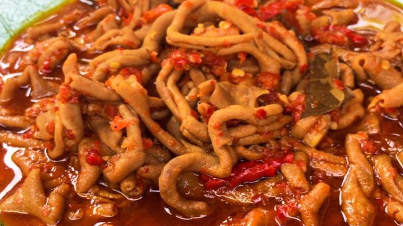Resep Usus Ayam Pedas Manis Mudah dan Praktis | Usus Tidak Bau dan Alot ...