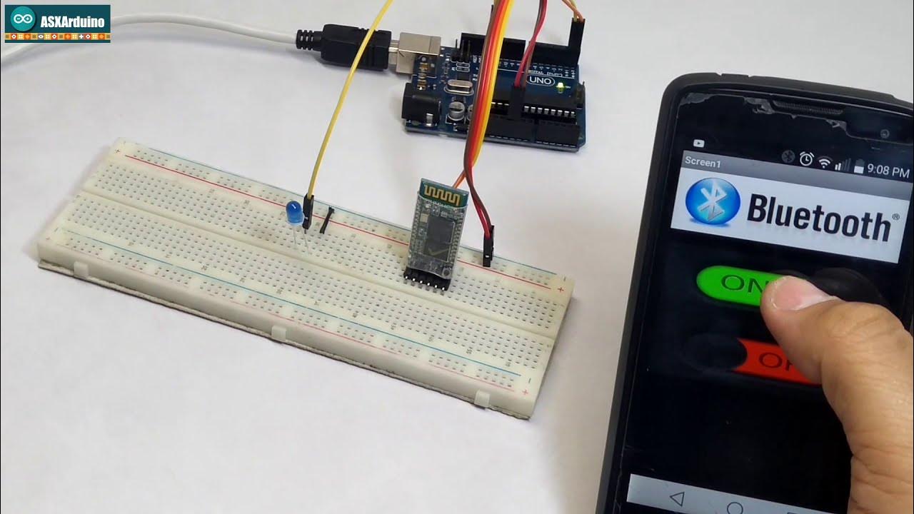 HC-05 Bluetooth + APK Android - Encender un LED - YouTube