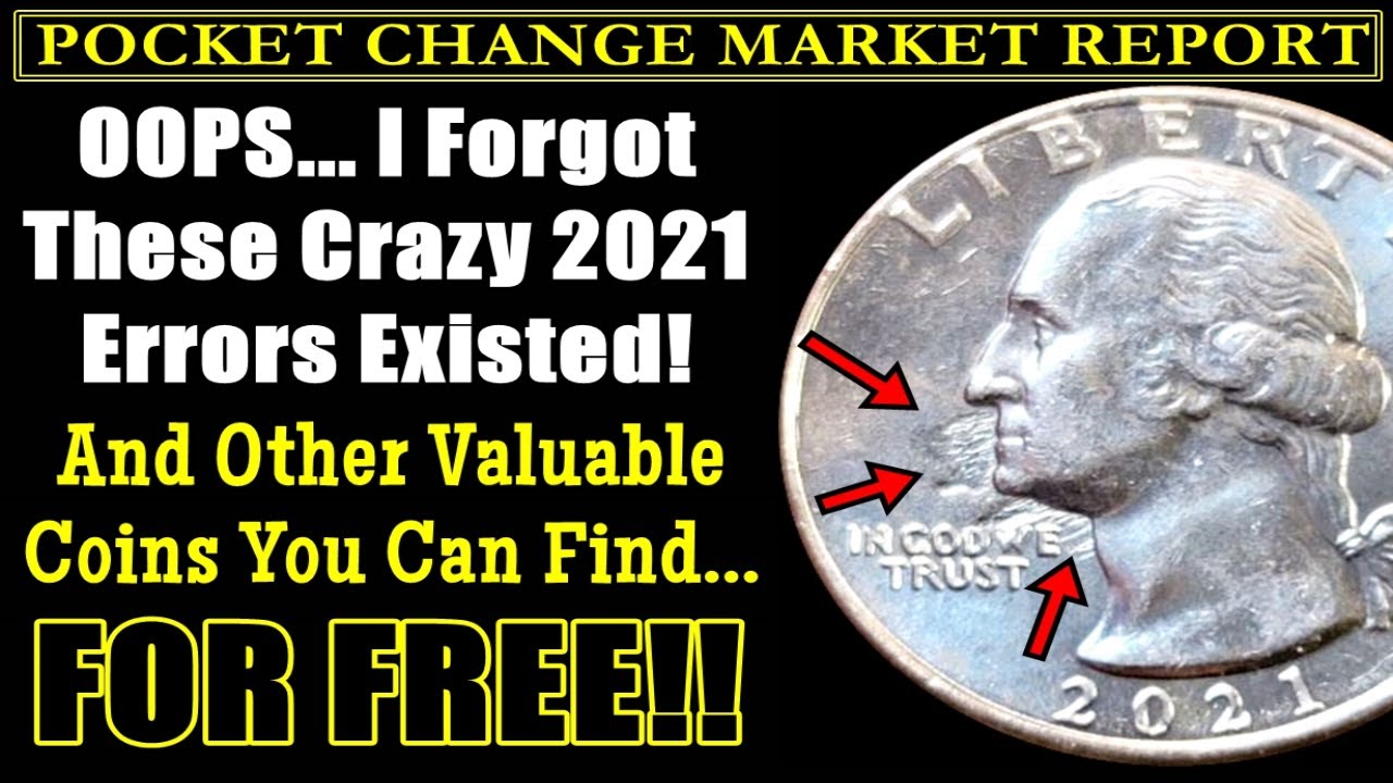 🤑FORGOTTEN 2021 Quarter Error Surfaces! DO YOU HAVE ONE? | POCKET ...