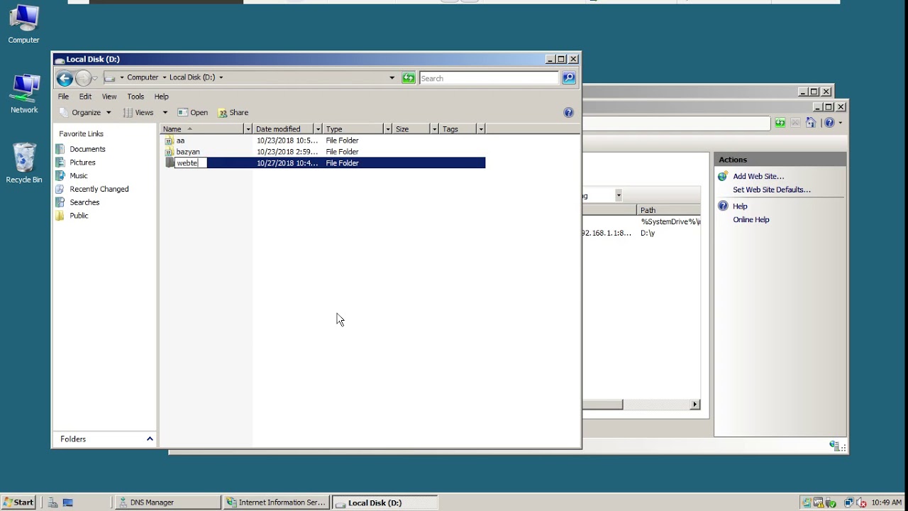 How To Setup And Configure Website Hosting Using Windows Server 2008 And Iis7 Youtube