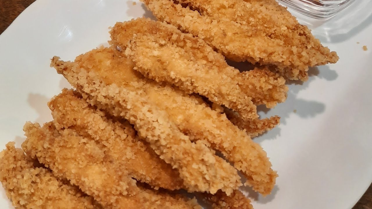 Homemade Chicken Finger Recipe(breadcrumbs version) - YouTube