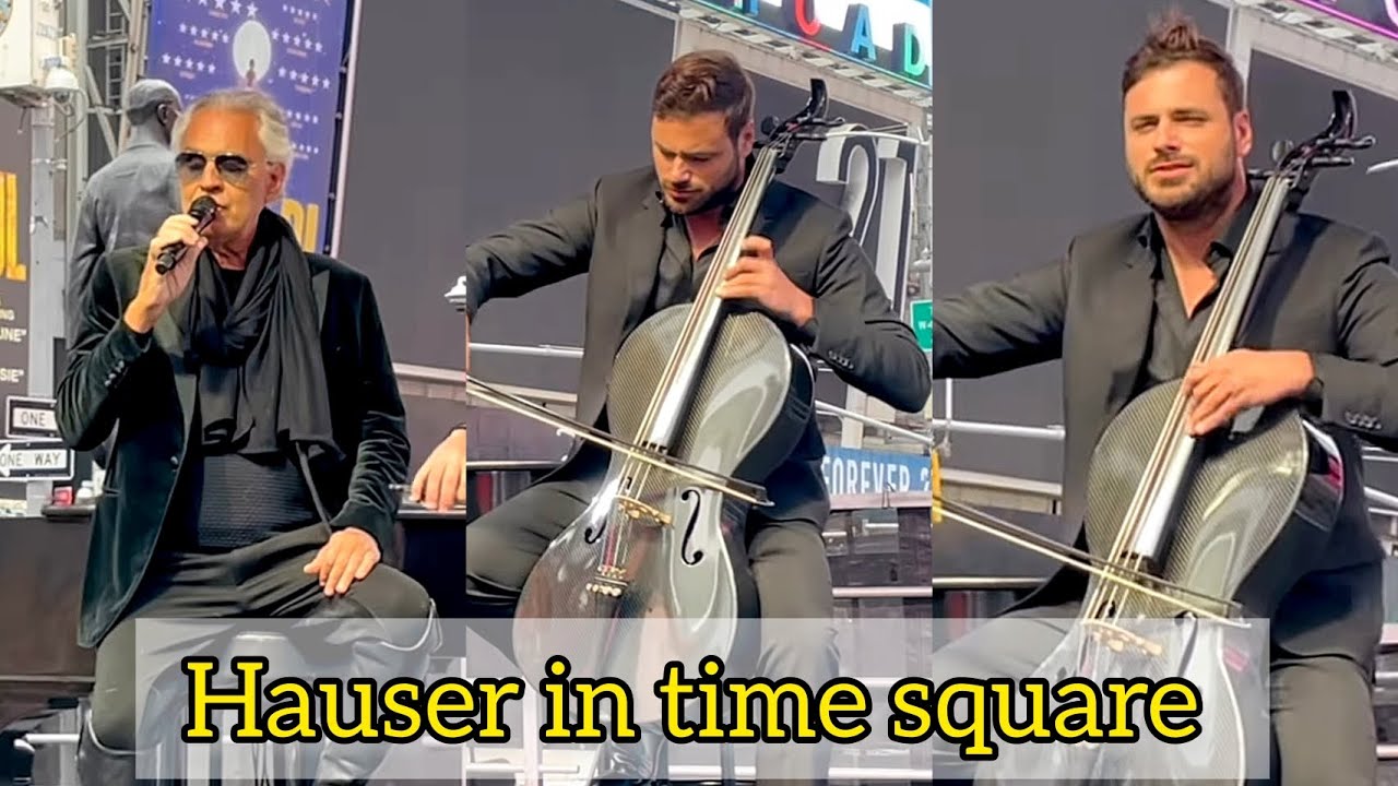 Stjepan Hauser giving live performances in time Square with singer 2025 ...