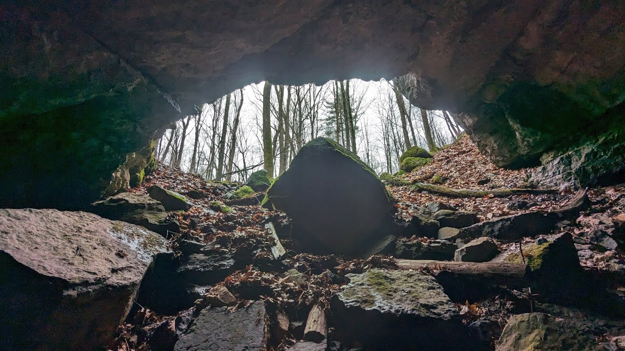 Shire's Cave Paint Bank Virginia - YouTube