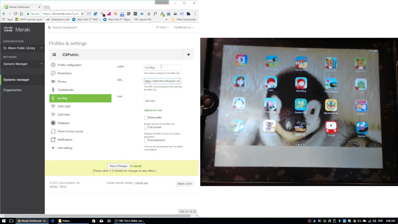 Create a WEBCLIP in iOS using Cisco Meraki - YouTube