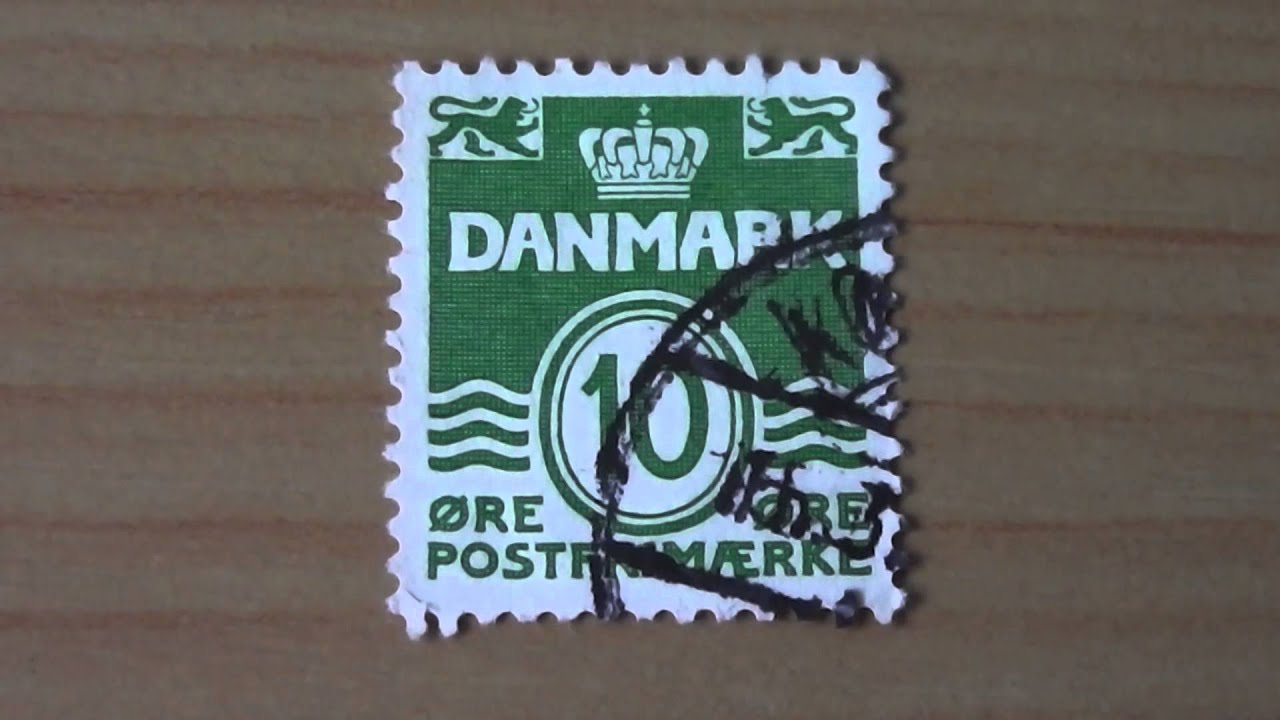 10 Ore Postage Stamp of Danmark - YouTube