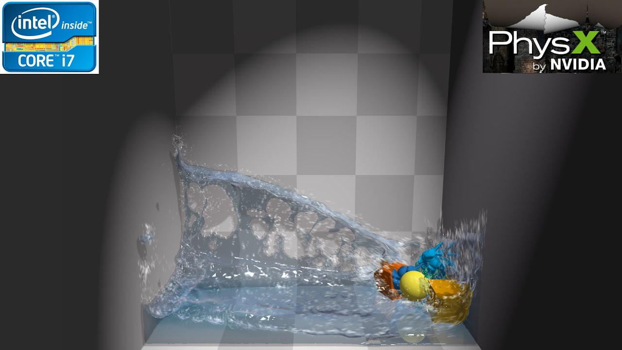 Nvidia FLEX PhysX Demo GTX 980 Performance/60FPS - YouTube