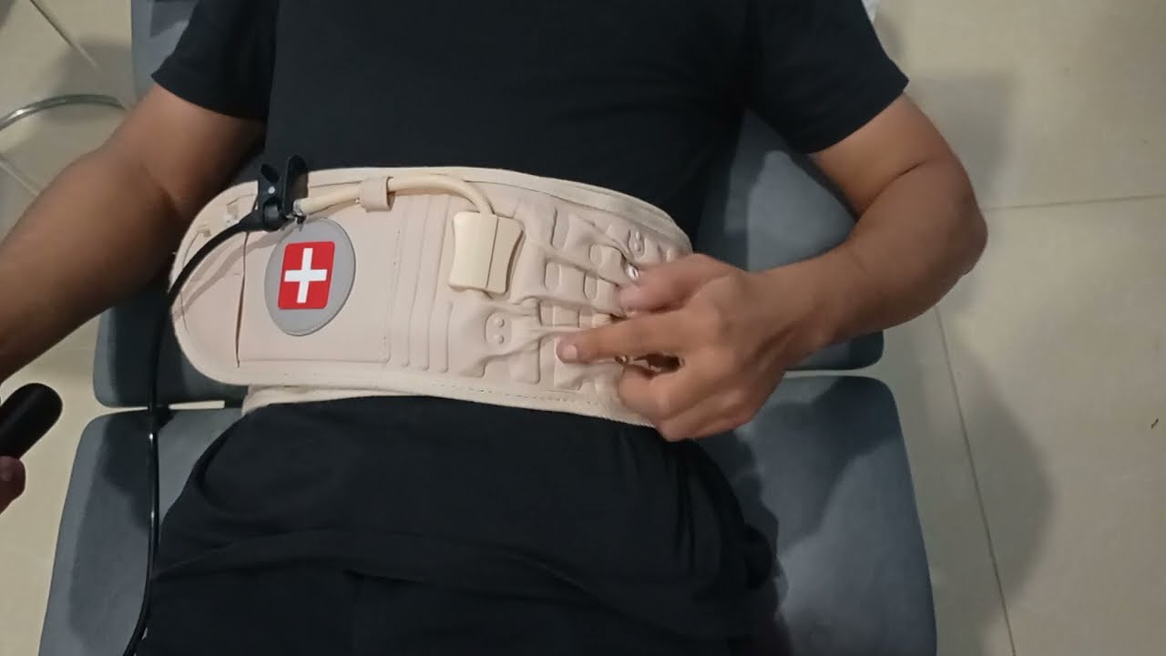 Lumbar Spine Traction at Home - YouTube