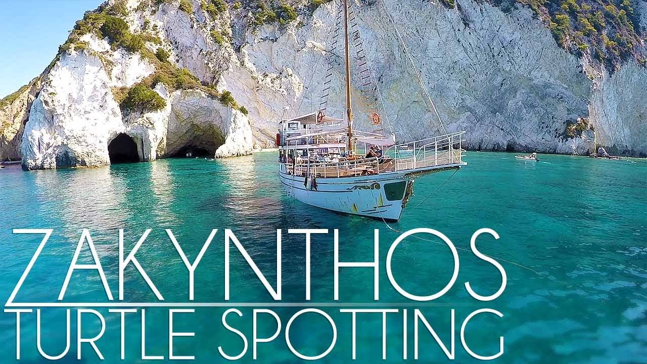 Zakynthos turtle spotting - YouTube