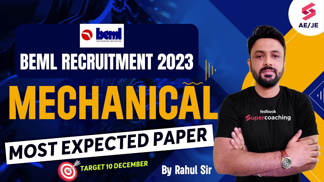 BEML Mechanical Classes 2023 | Mechanical Most Expected Paper | BEML ...