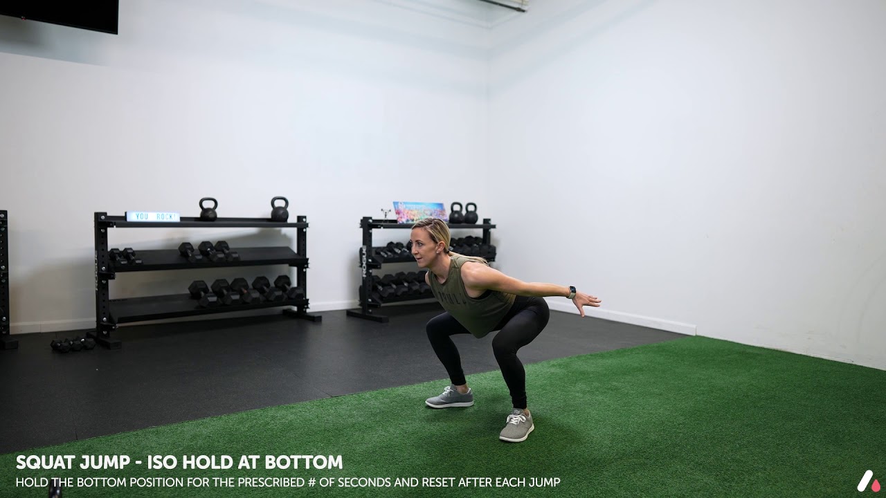 Squat Jump - ISO Hold at Bottom - YouTube