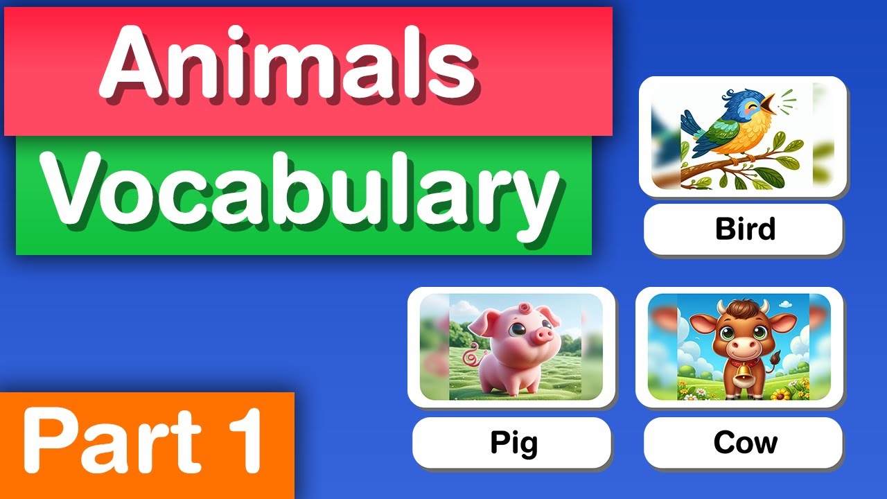 10 Essential Animal Words in English: Part 1 | Basic Vocabulary 🐕 - YouTube
