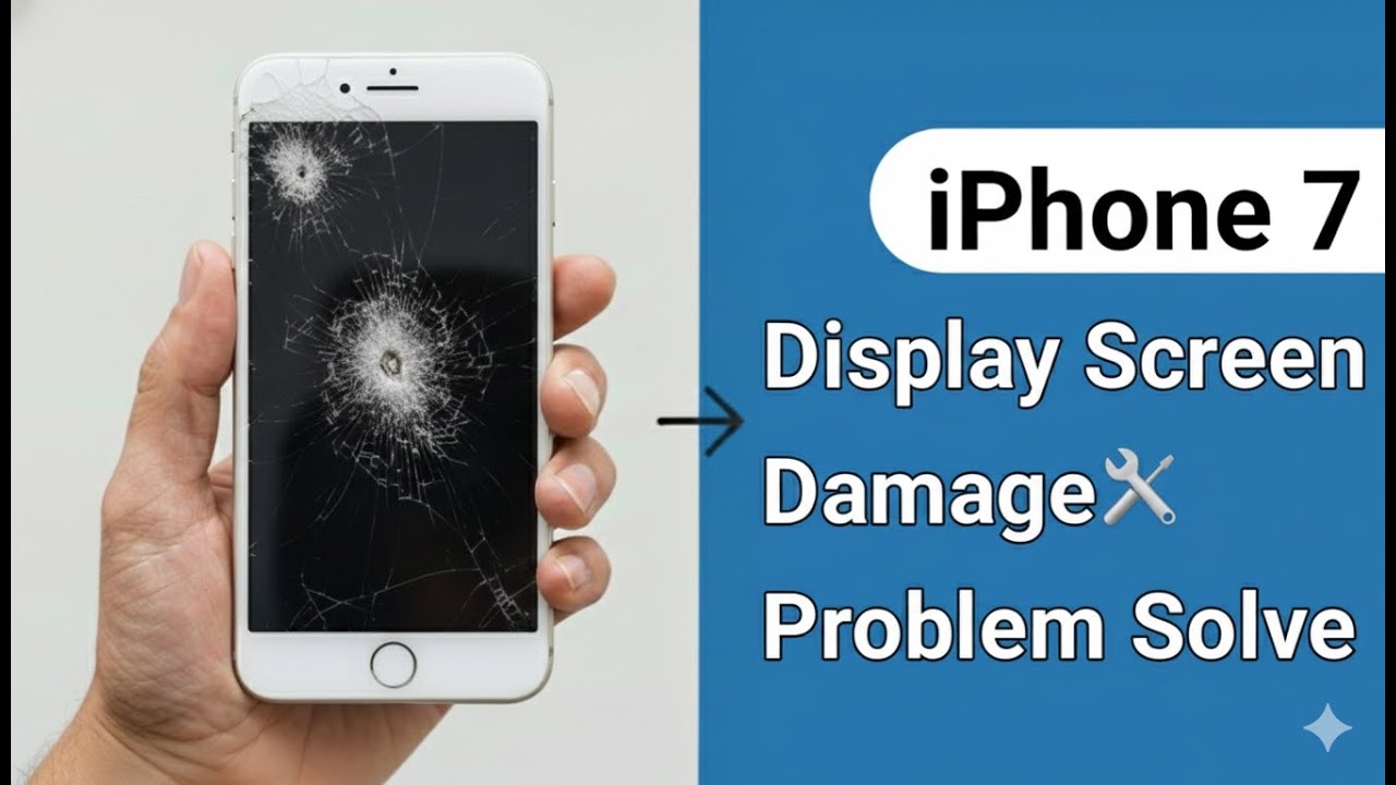 iPhone 7 Display Screen Damage Problem Solve - YouTube
