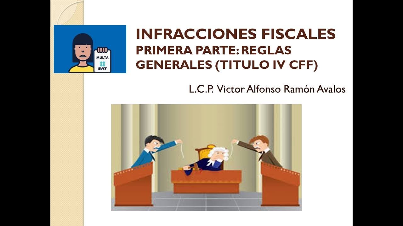 PRIMERA PARTE: INFRACCIONES Y MULTAS FISCALES REGLAS GENERALES - YouTube