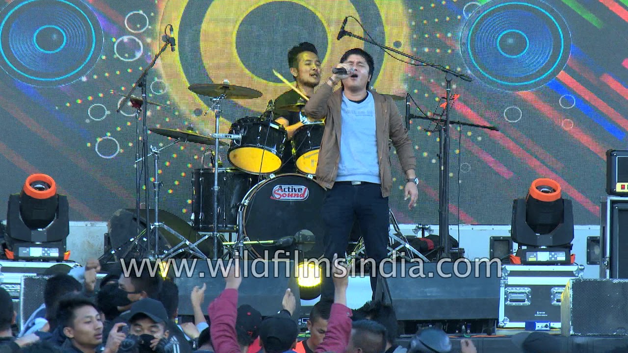 Mizo band from Mizoram performs at the Carnival Music Festival, Aizawl ...