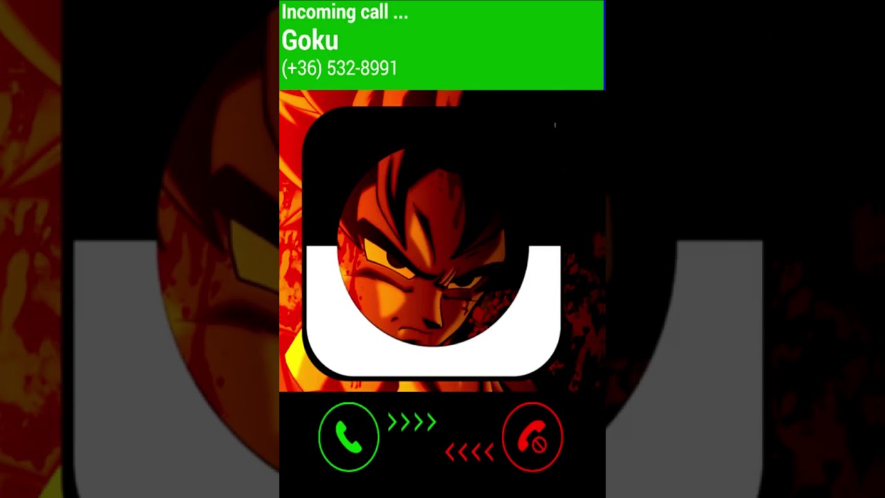 incoming call... goku - YouTube