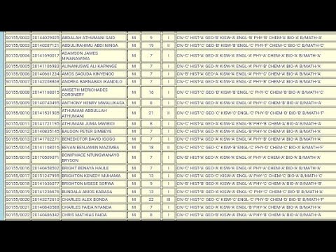MATOKEO YA KIDATO CHA PILI 2023/24 NECTA FTNA RESULTS FORM TWO 2023 ...