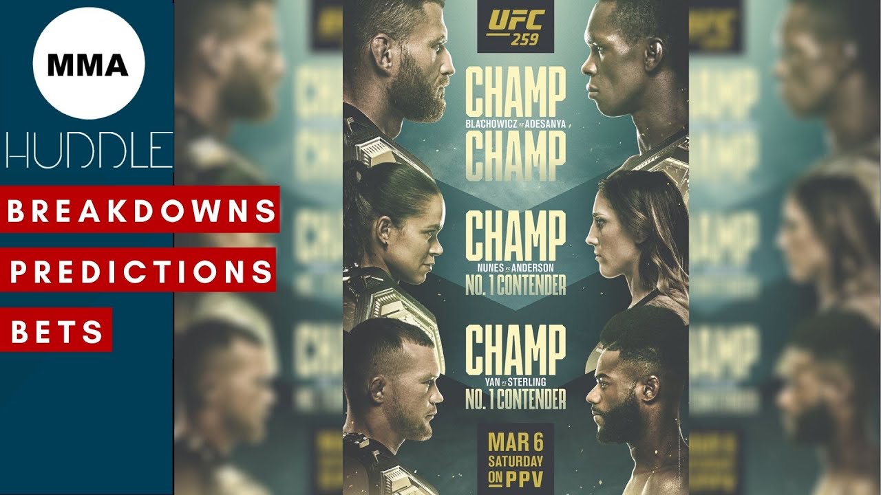UFC 259 Blachowicz vs Adesanya FULL Fight Card Predictions - YouTube