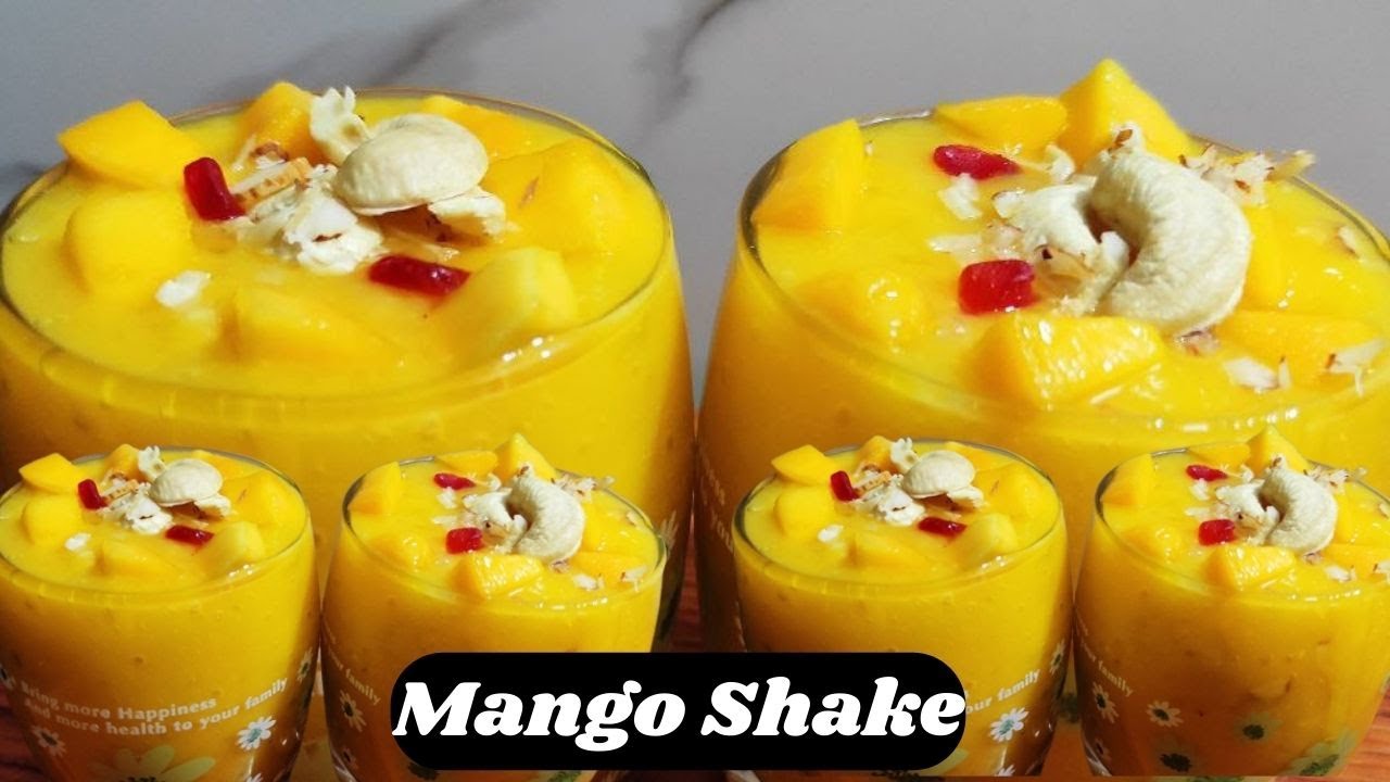 Summer special juice-Mango mastani milkshake | mango shake // mango shack banaye (mango juice ...