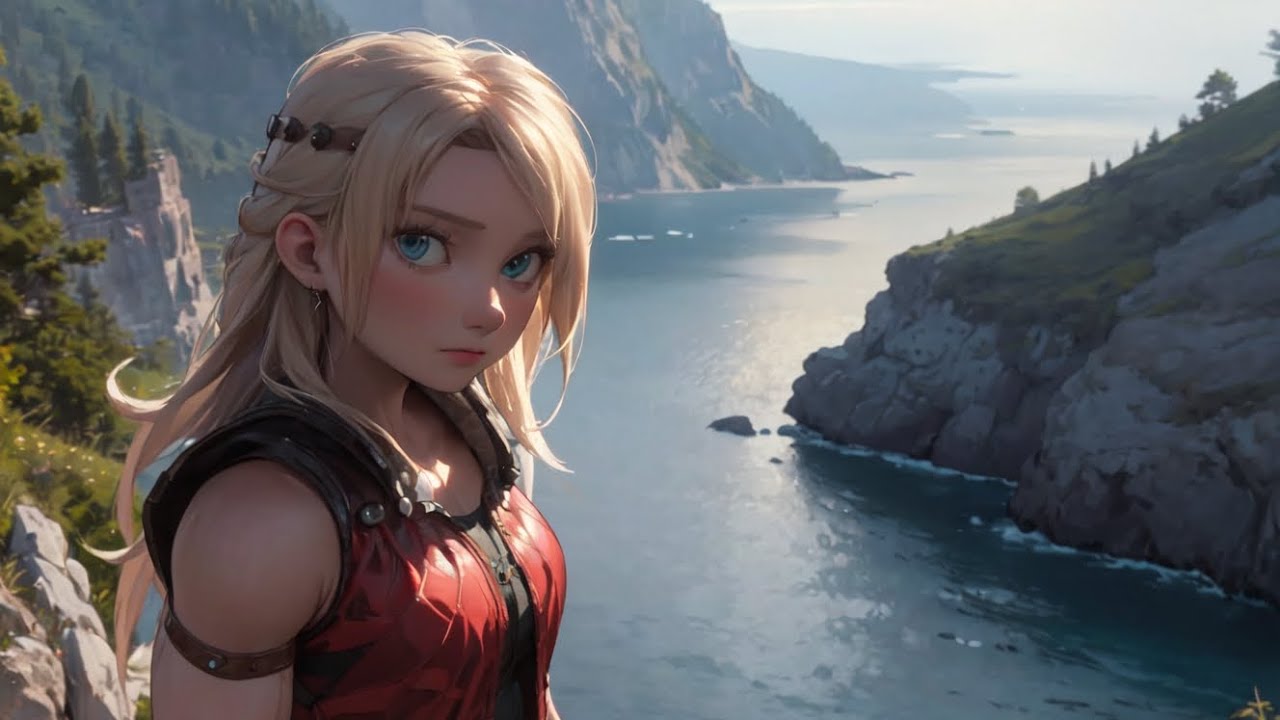 Astrid #muscular #female #pixai - YouTube