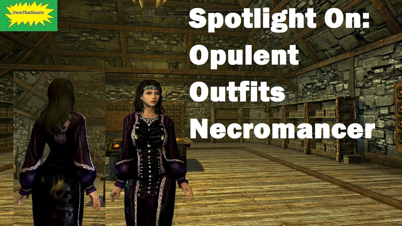 Skyrim (mods) - Charity - Spotlight On: Opulent Outfits Necromancer ...
