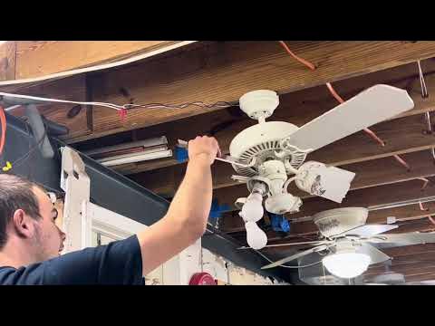 Smashing a ceiling fan - YouTube