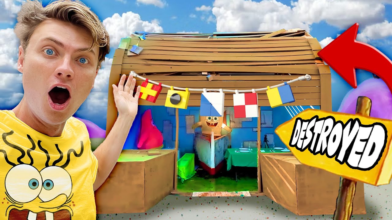 I DESTROYED THE KRUSTY KRAB IN REAL LIFE!! (SPONGEBOB IRL) - YouTube
