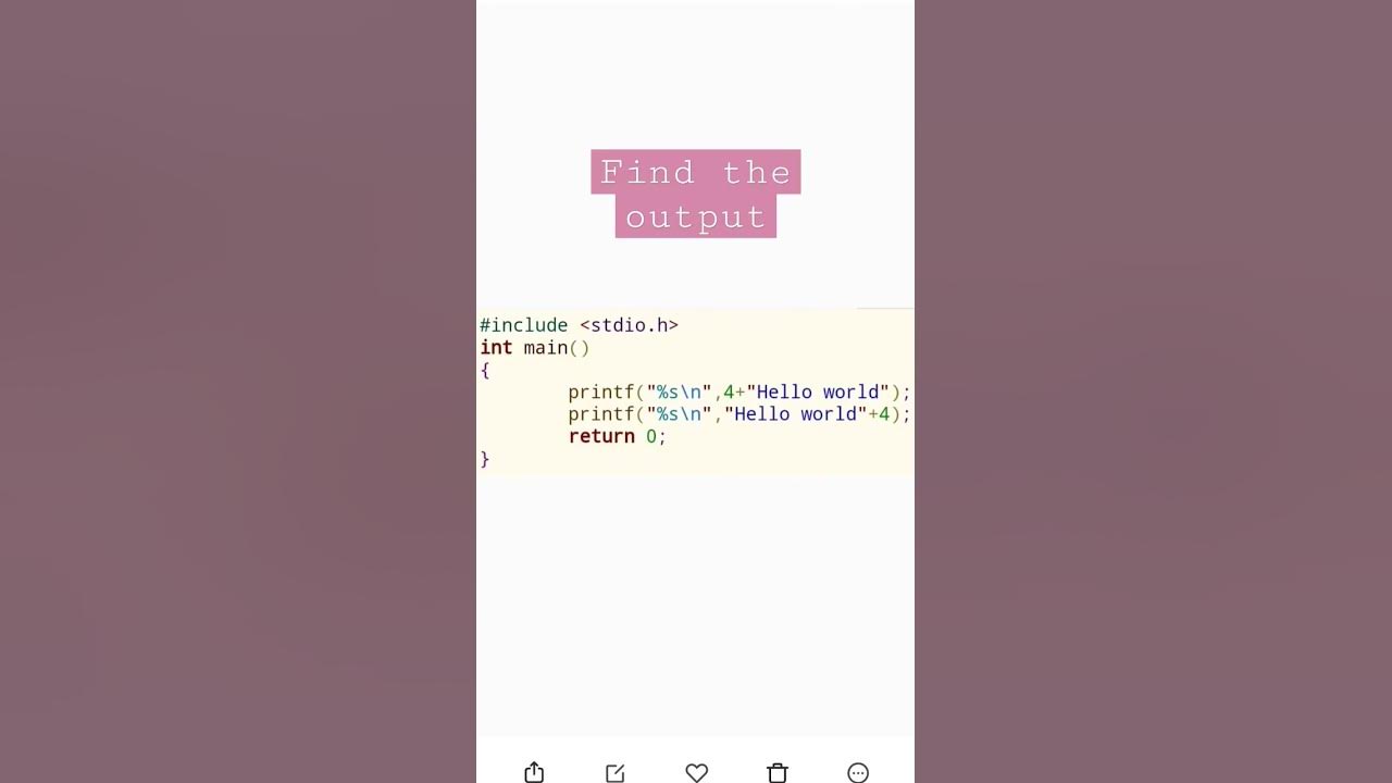 Code Challenge 3 Find The Output C Codelecture By Vikas Kumar Outputs Cprogramming Cmcq