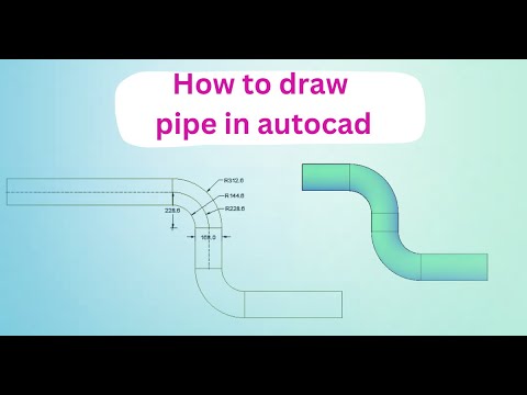 How to draw 2d pipe in AutoCAD - YouTube