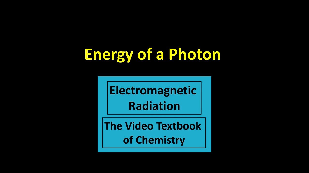 Energy Of A Photon Formula